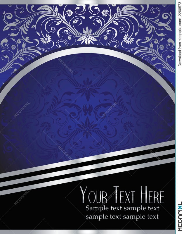Royal Blue And Silver Background