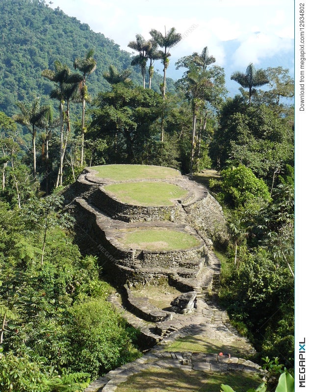 Ciudad Perdida- Lost City Colombia Stock Photo 12934802 - Megapixl