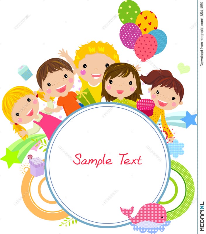 Kids Picture Frame Clipart