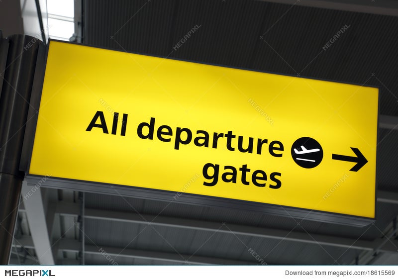 Boarding Gate Sign