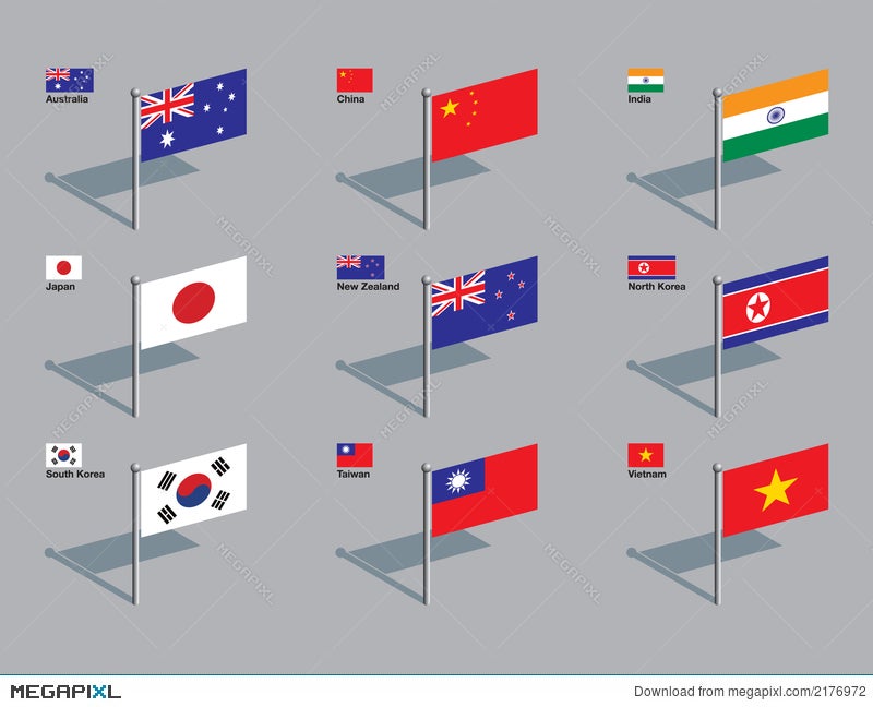 Flags Of Asia Individual