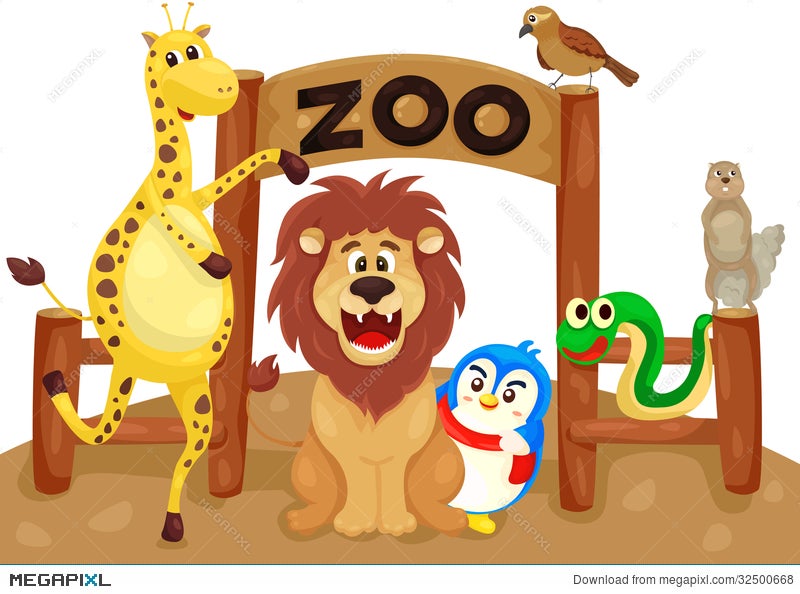 Zoo Sign Cartoon