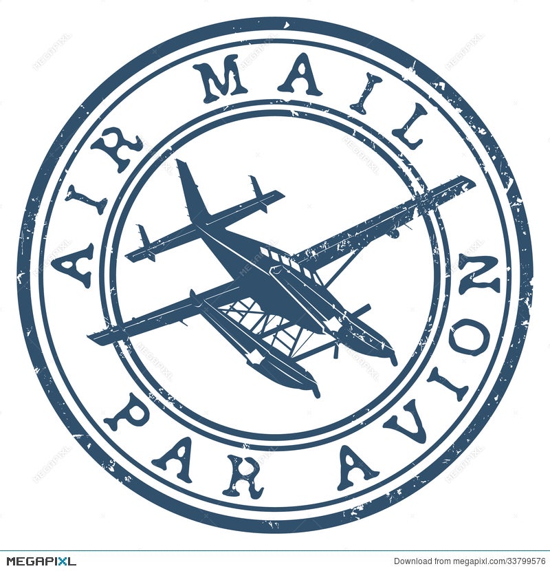 Airmail Stamp Vector