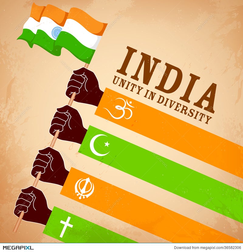 Indian Unity In Diversity Poster