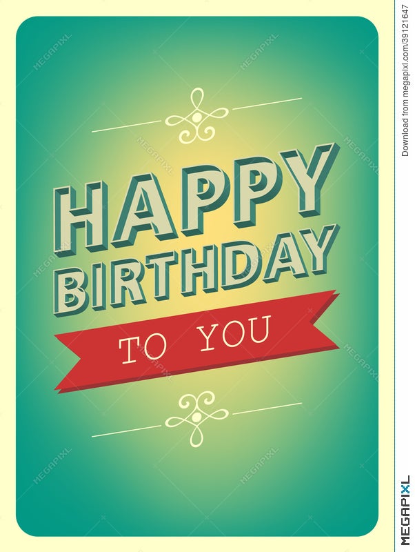 Happy Birthday Retro Style