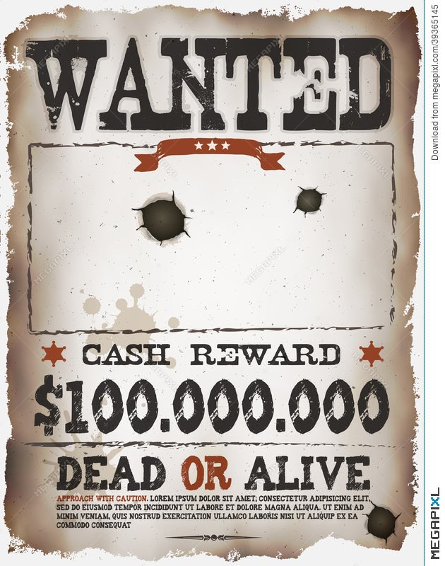 000 Reward Poster Template