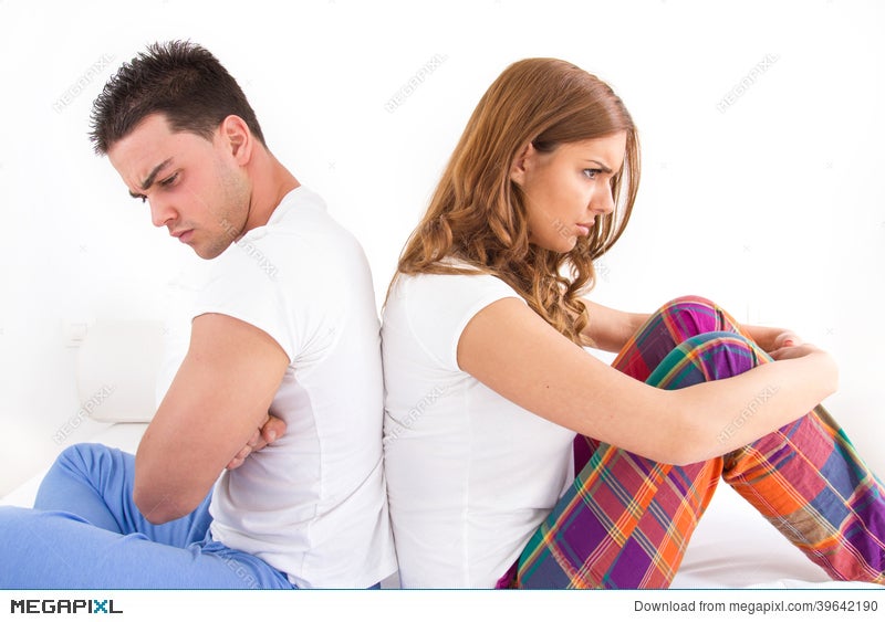 Angry Couple Back To Back