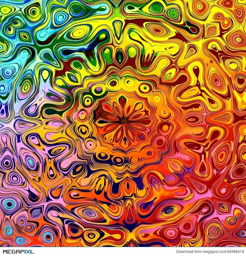 Red Green Blue Abstract Colorful Mandala Art Illustration 44586419 ...