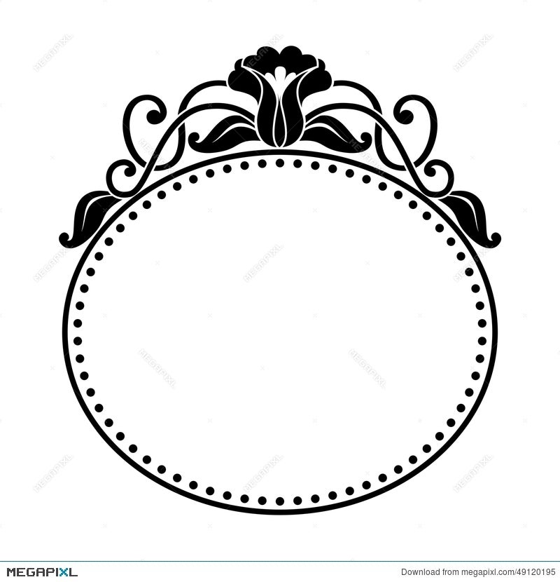 Decorative Oval Frame Vector