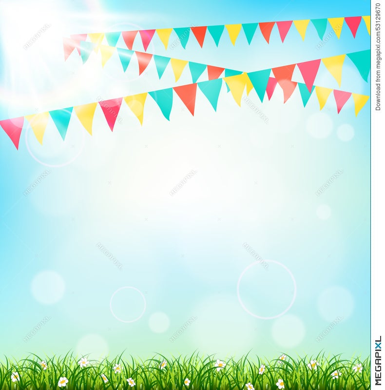 Fiesta Background Banderitas