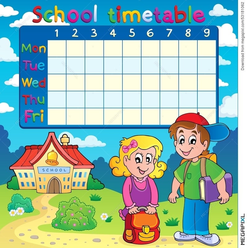 Class Timetable Clipart