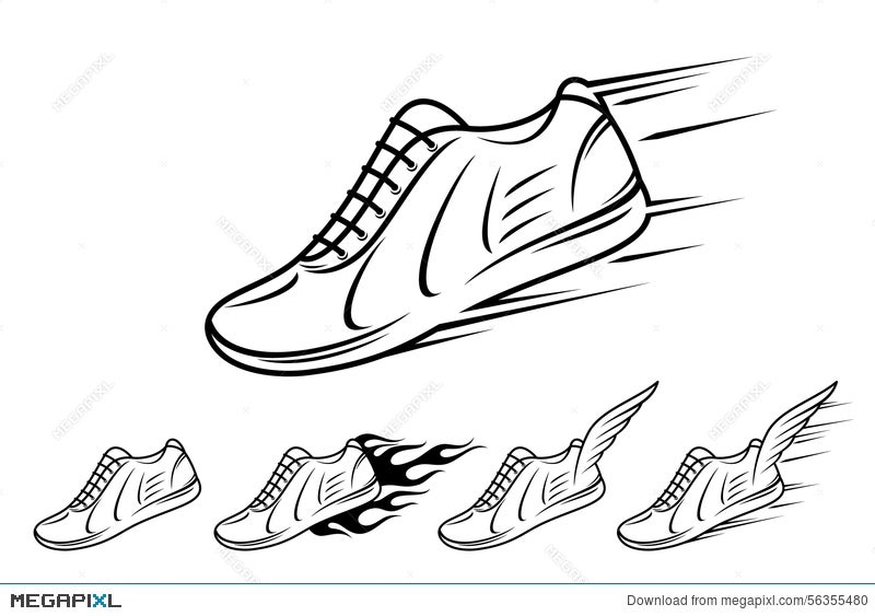Running Shoe Illustration