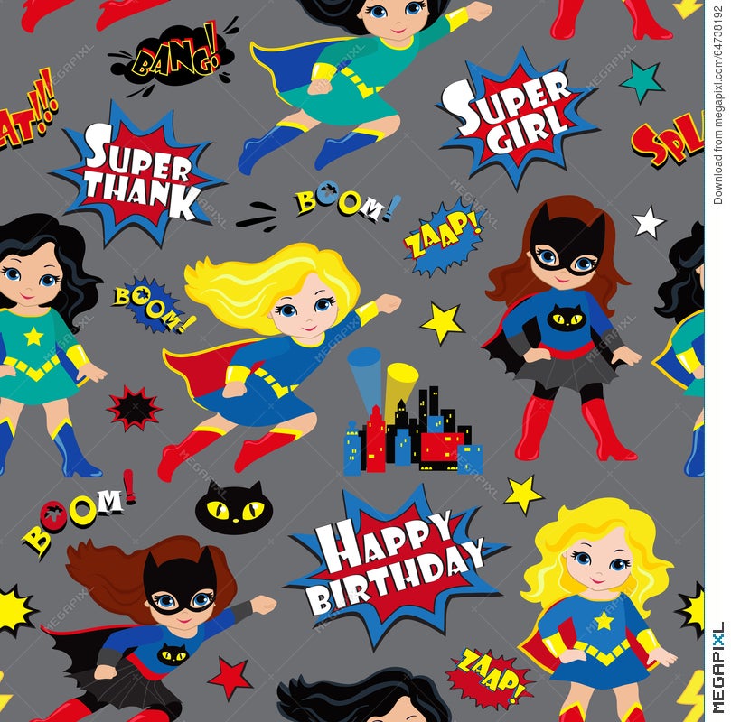 Card Making & Stationery Papercraft Superhero Seamless File Clip Art ...