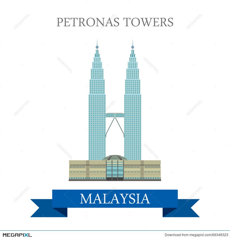 Petronas Towers Vector