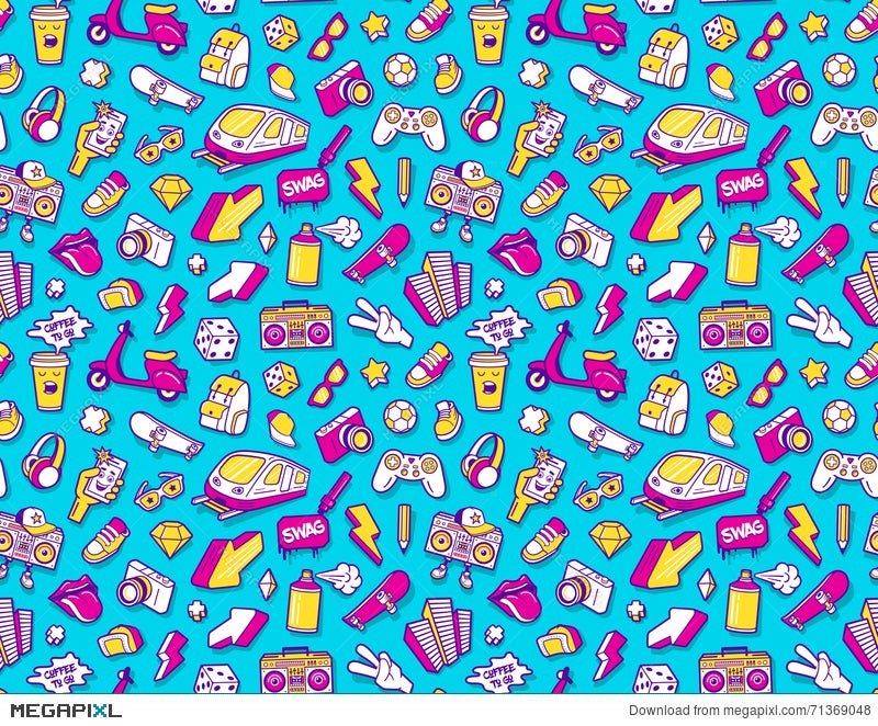 Icon Collage Backgrounds