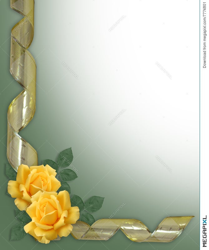 Yellow Roses Border