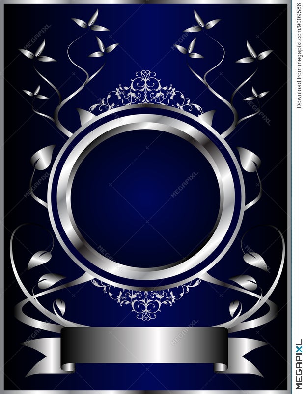 Dark Blue And Silver Backgrounds