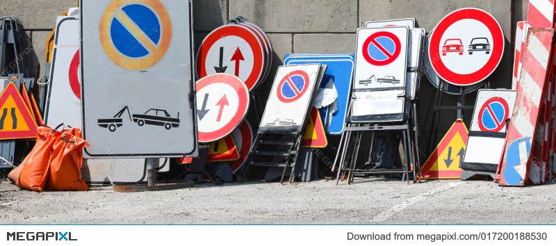 Traffic Sign Road Sign Signage Sign Signs Signals Signal Prohibition ...