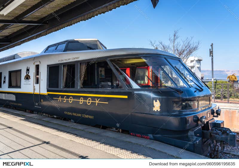 Aso Boy Limited Express Train Kyushu Japan Railway Jr Kumamoto Aso Hohi ...