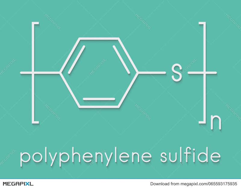 Polyphenylene Sulfide Pps Polymer Chemical Structure Commonly Used ...