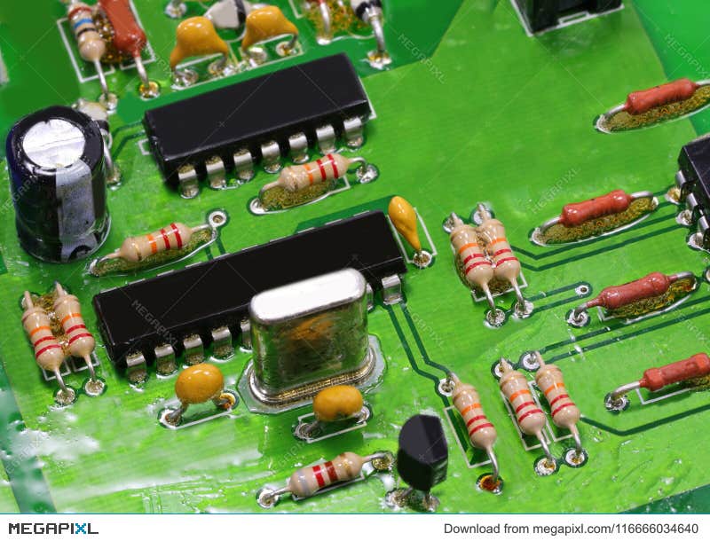 Anode Board Capacitor Cathode Chip Circuit Close Close Up Close Up ...