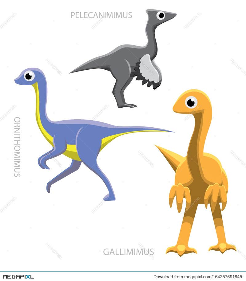 Ornithomimids Clipart And Illustrations