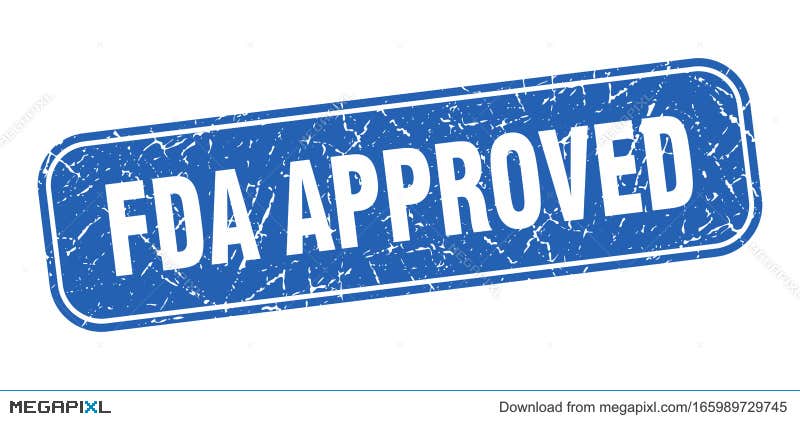 Blue Fda Approved Sign Stamp Label Badge Banner Eps Grunge Grungy ...