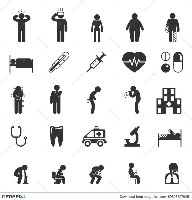 Symptoms Pictograms Clipart And Illustrations