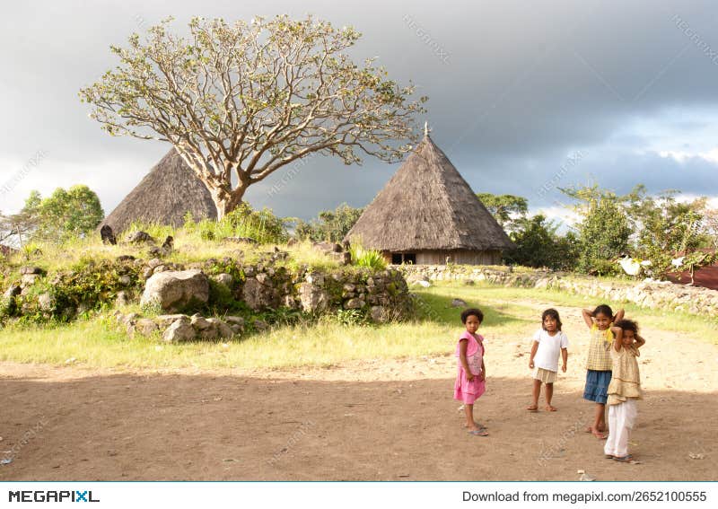 Traditional Indonesian Poor House Stock Images by Megapixl