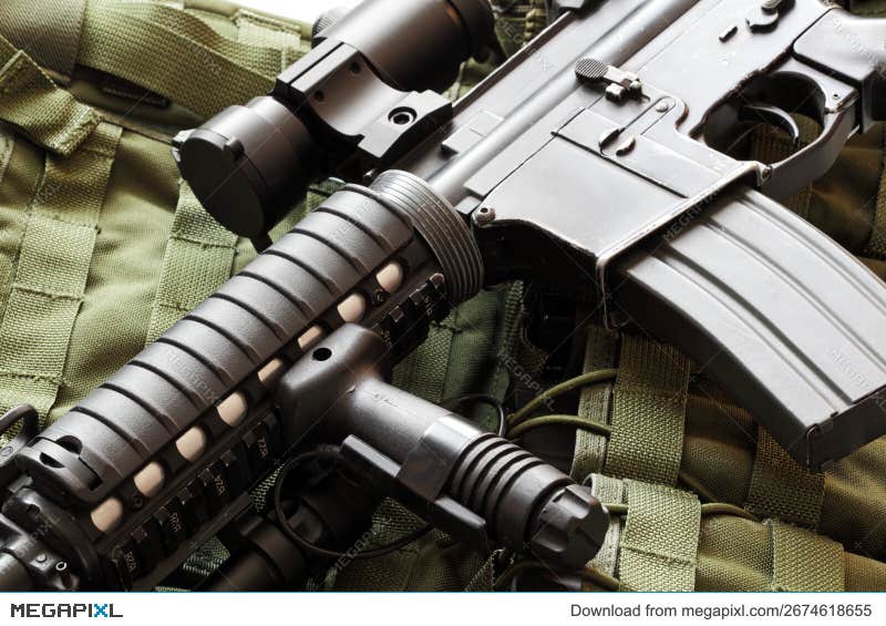 Tactical M4A1 Carbine Stock Images by Megapixl