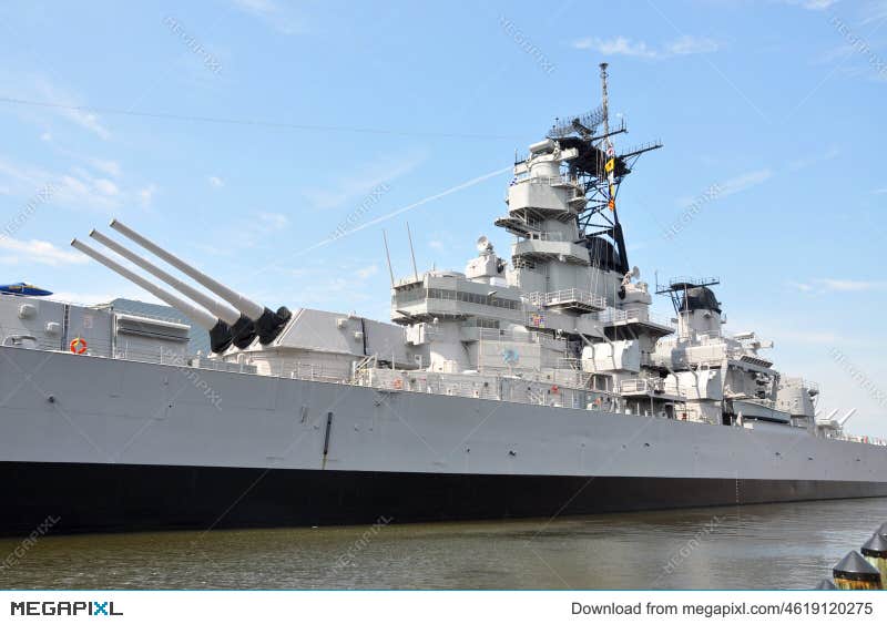 Battleship Uss Wisconsin Stock Images by Megapixl
