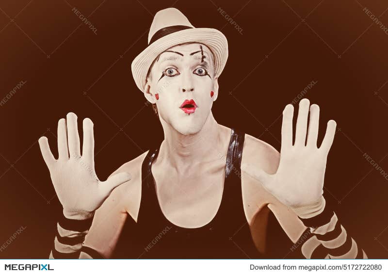 Funny Screaming Mime Stock Images by Megapixl