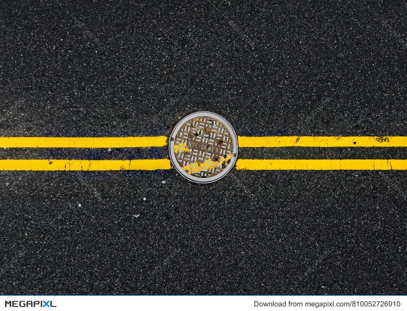 Road Road Markings Sewer Hatch Stock Photos by Megapixl