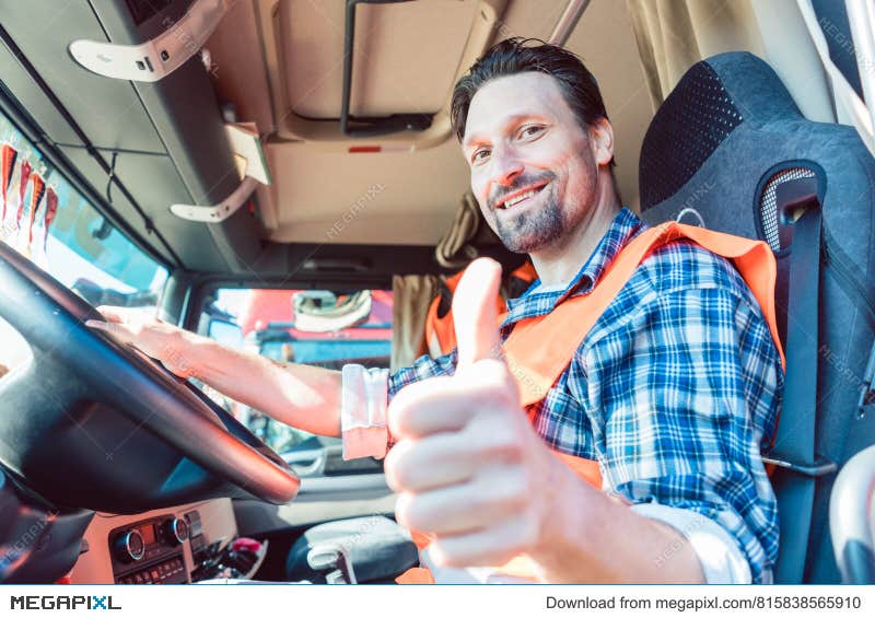 Truck Driver Thumbs Up Stock Photos by Megapixl