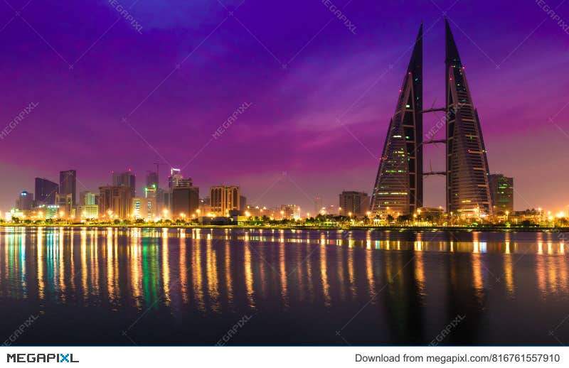 Arabian Architecture Bahrain Landmark Building Business Cityscape ...