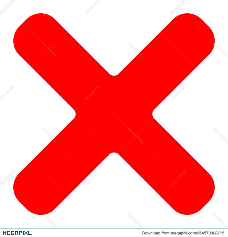Red Cross Symbol Icon As Delete Remove Fail Failure Clipart And ...