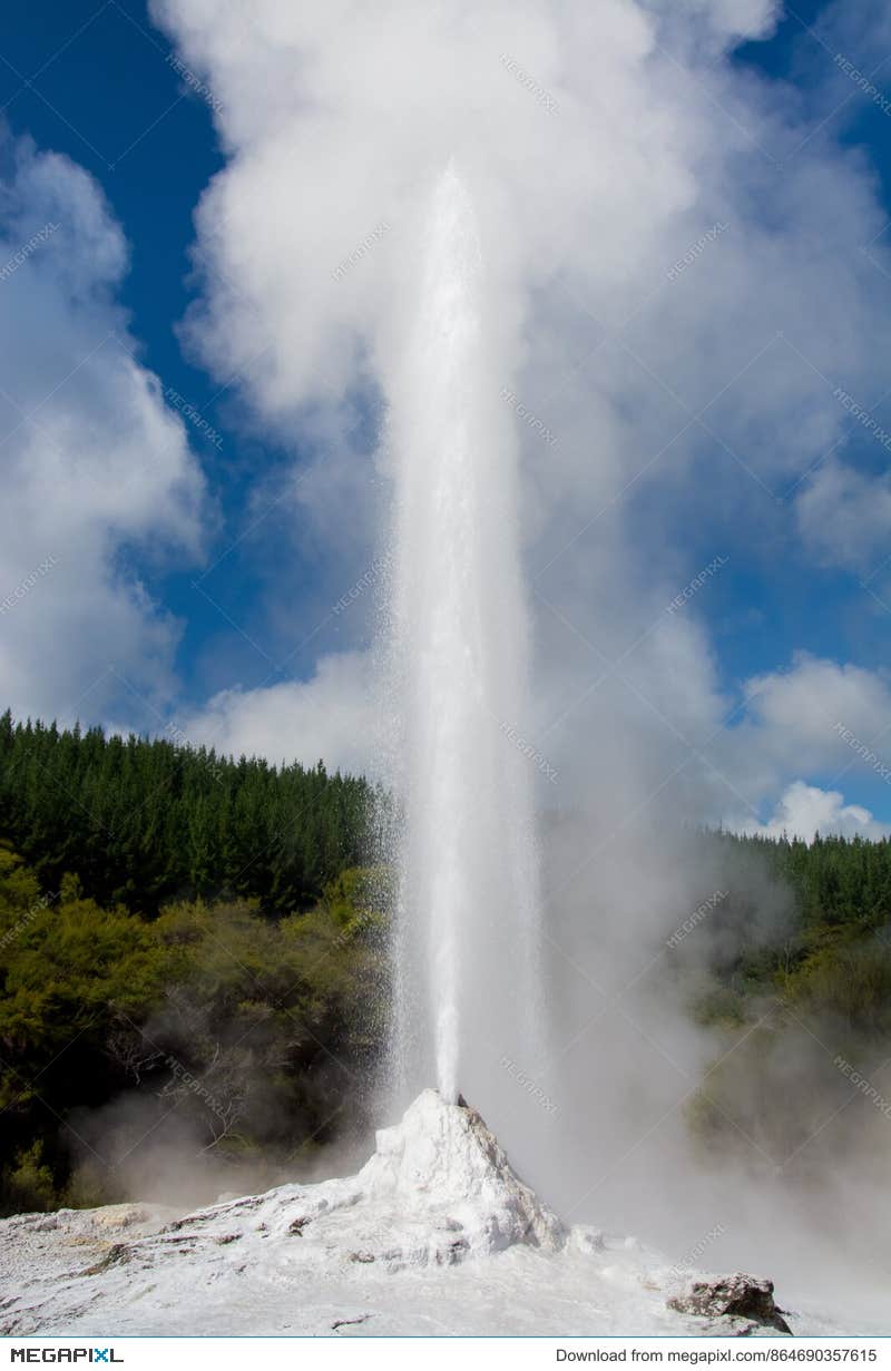 Mini Geyser Eruption Stock Images by Megapixl