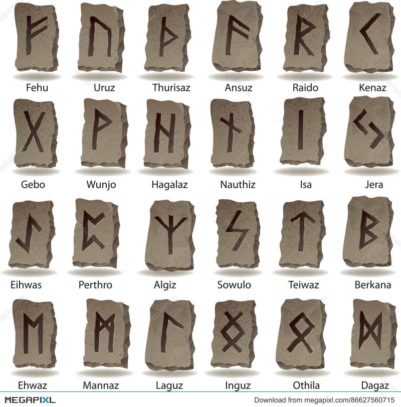 Slavic Symbols Runes Stock Images by Megapixl