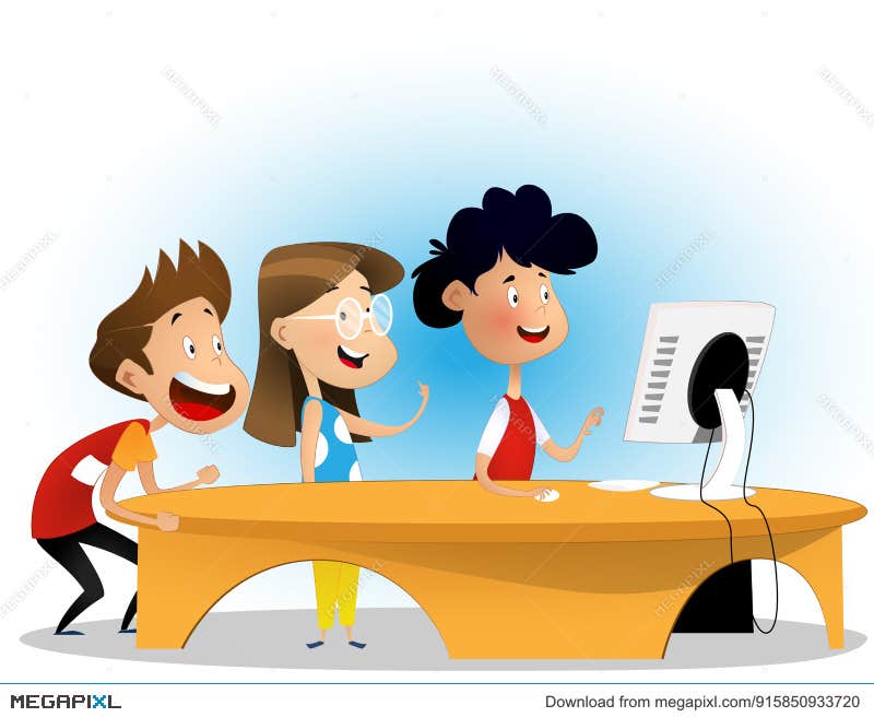 Computerroom Clipart And Illustrations