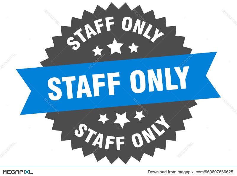 Blue Staff Staff Sign Label Seal Badge Sticker Vignette Band Banner ...