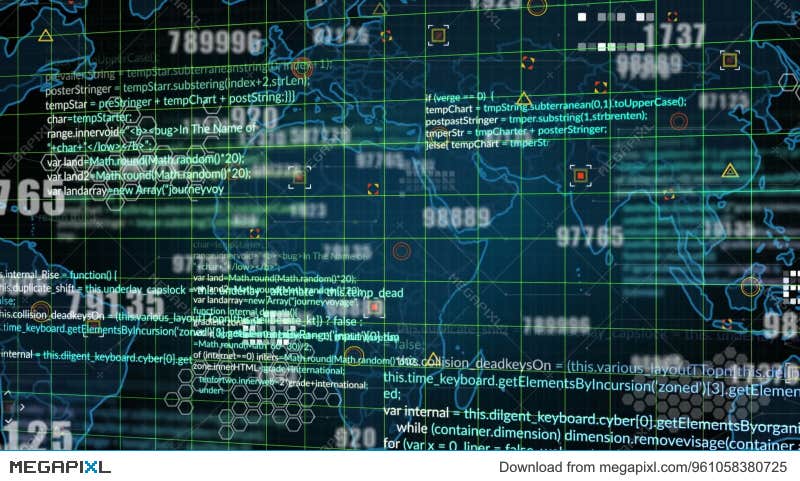 No People Animation Financial Data Processing Changing Number World Map Background Global ...